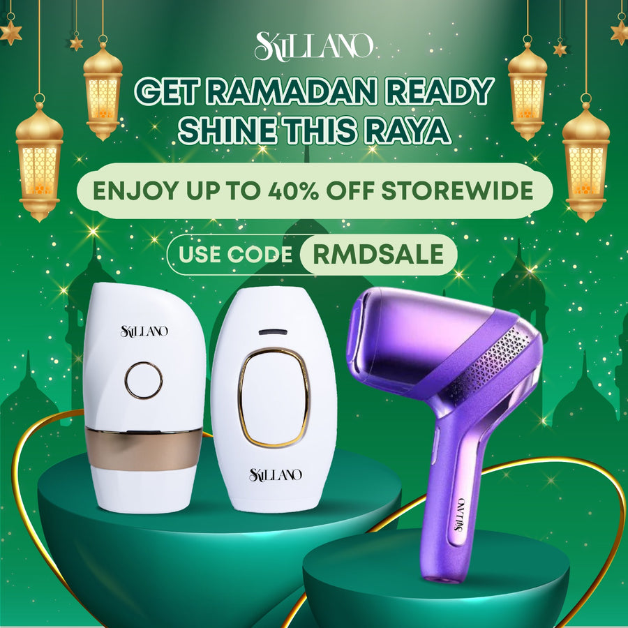 Skillano IPL Laser Hair Removal Device - Guarantee Hair Free Result.